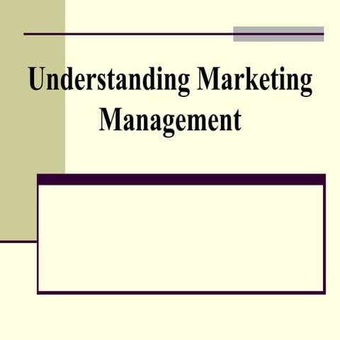 Understanding Marketing- 123456789009876 | PPT