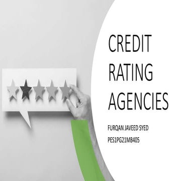CREDIT RATING AGENCIES | PPTX