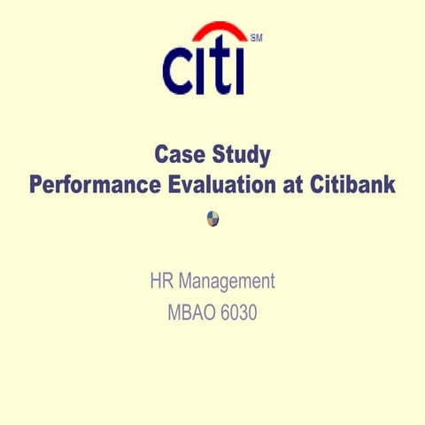 Mbao 6030 citibank case | PPT