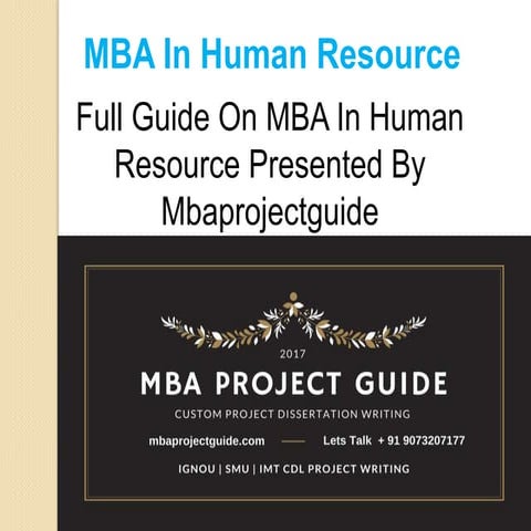 MBA In Human Resource | PPTX