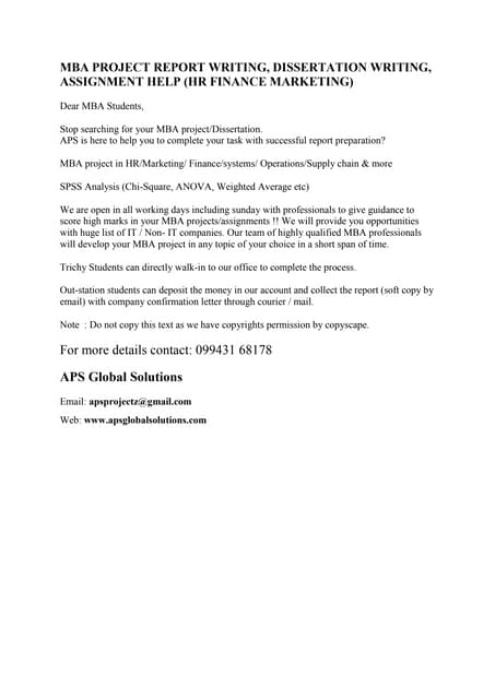 StepsStone's Academy- MBA -project-report | PPT