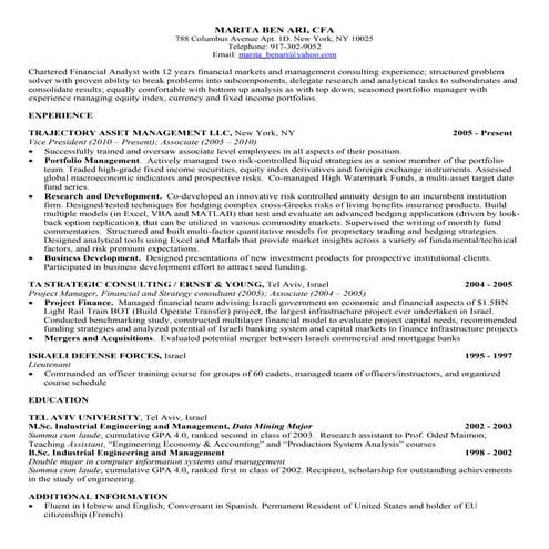 MBA Resume | PDF