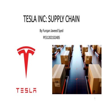 Supply Chain Management of Tesla | PPT