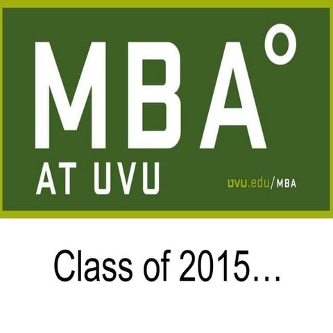 Mba slideshow | PPTX