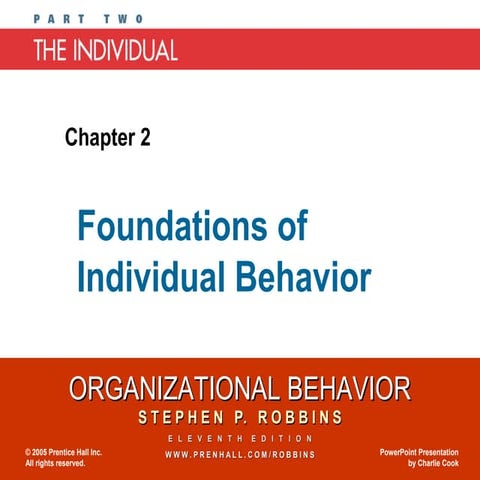 Foundations of Individual Behavior | PPT