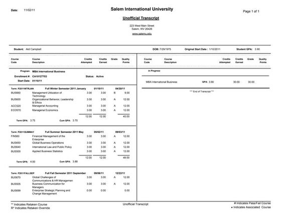 ACCA Exam Status Report | PDF