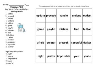 Gb base words, prefixes, suffixes | PPT