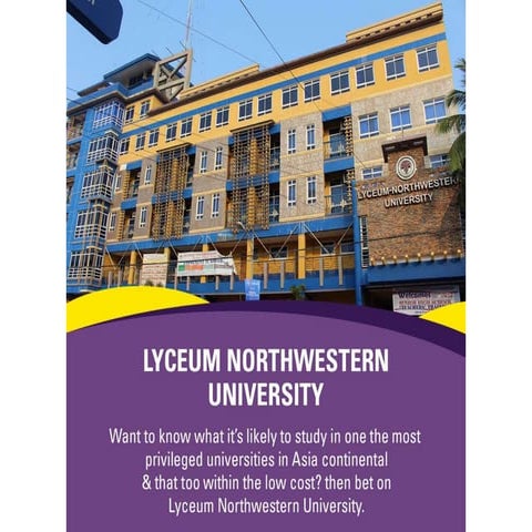 Lyceum Northwestern University - Top Medical University in Philippines | PPT