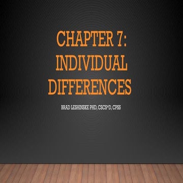 Motor Behavior Chapter 7 Powerpoint Notes | PPT