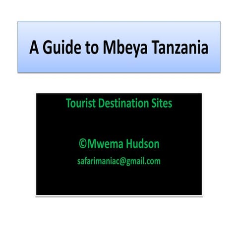Mbeya guide | PPTX