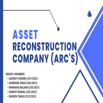 MBFI PROJECT_ GROUP 4 - ARC's in India.pptx