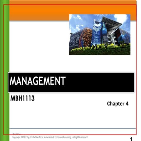 introduction to management 4 | PPT