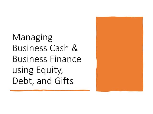 Cash flow forecasting and working capital.pptx | Business Accounting & Finance | Business