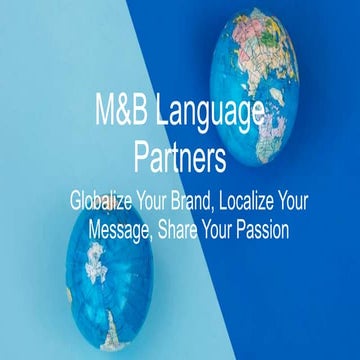 MB Language Partners: Globalizing and Localizing Your Brand and Content ...