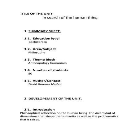 Philosophy (looking for the human) | DOC