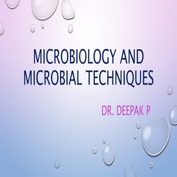 Microbiology basic Techniques involved in lab | PPT | Infectious ...