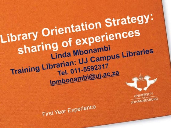 2023 Library Orientation | PPT