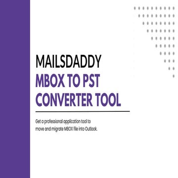 MBOX to PST Converter Tool | PPTX