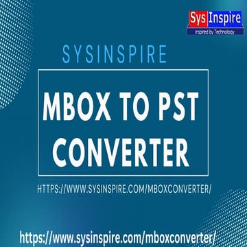 CubexSoft MBOX Converter | PPTX