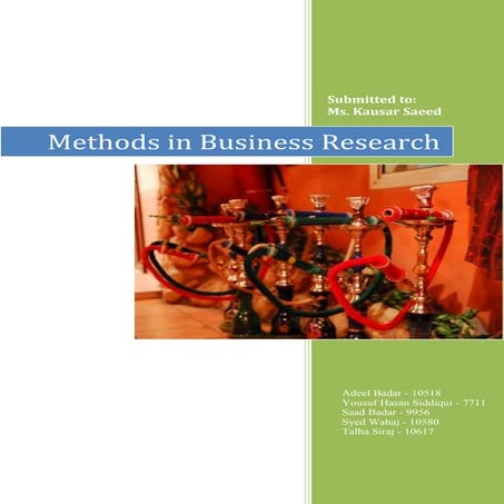 Harmful Effects of SHISHA Tobacco | Business Research | PDF