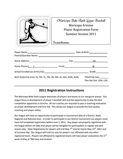 Cheerleading registration form 2014 | PDF