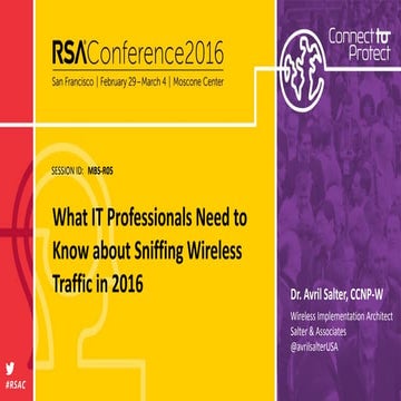 What IT Professionals Need to Know about Sniffing Wireless Traffic in ...