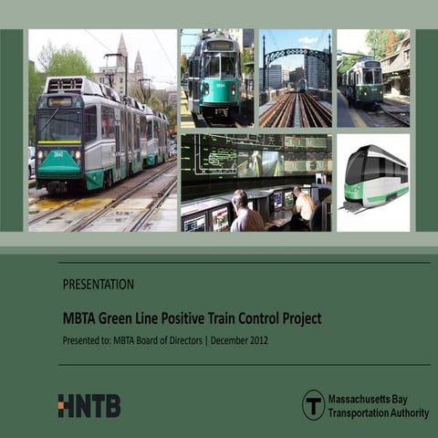 MBTA Green Line Positive Train Control Project | PDF