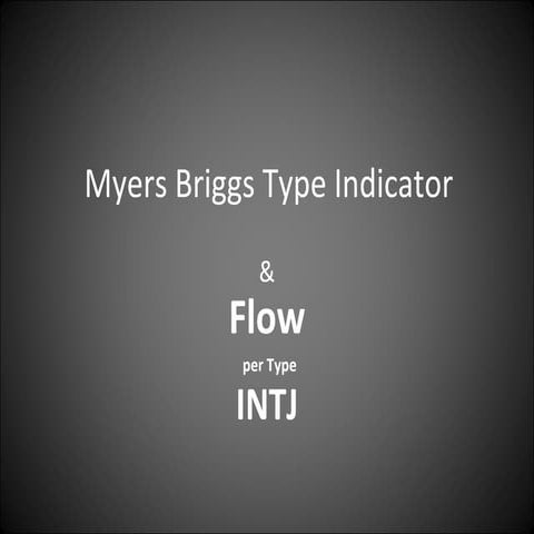 Mbti Intj | PPT