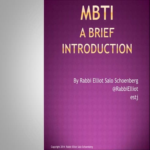 Mbti introduction | PPT