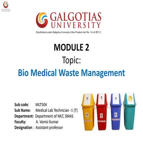 Bio Medical Waste | PPTX