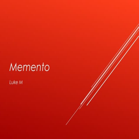 Memento pattern | PPTX