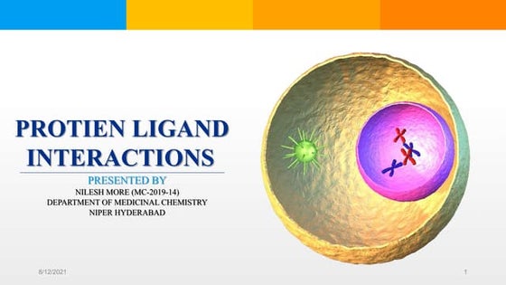 Protein ligand interaction. | PPT