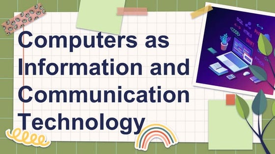 Information And Communications Technology Ict Powerpoint Information