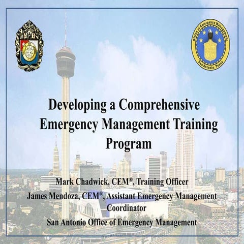 Developing a Comprehensive Emergency Management Training Program | PPTX