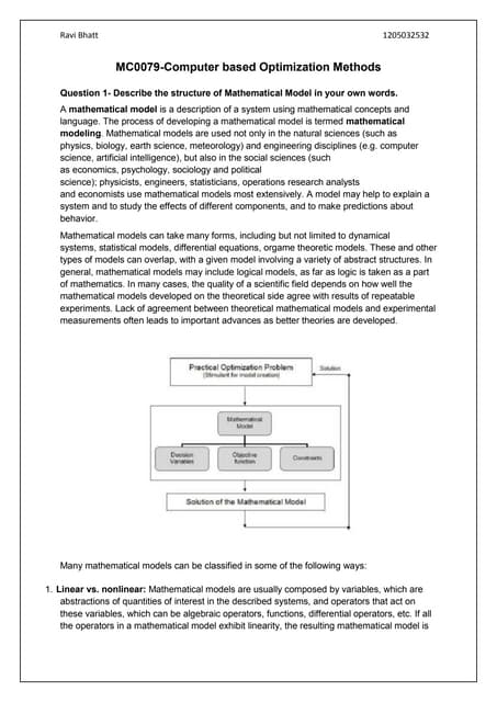 Mathematical modelling ppt | PPT