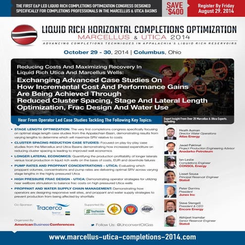 Liquid Rich Horizontal Completions Optimization: Marcellus & Utica 2014 ...