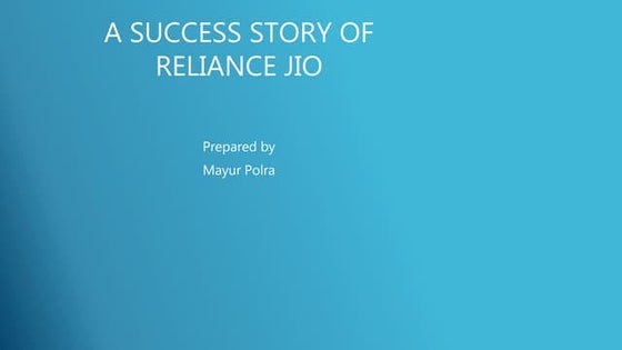 Jio final ppt | PPT