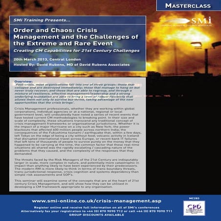 Order & Chaos - Crisis Management | PDF