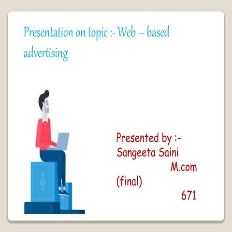 web based advertising or online advertising | PPT