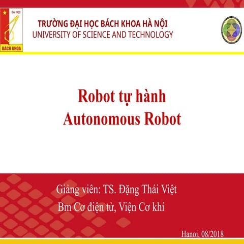 Lecture on the expanded locomotion autonomous mobile robot expansion | PPTX
