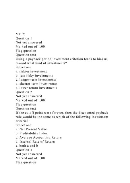 Nism investment adviser level 1- model question paper | PPT