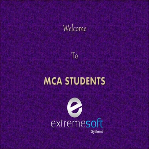 Internship for MCA | PPTX