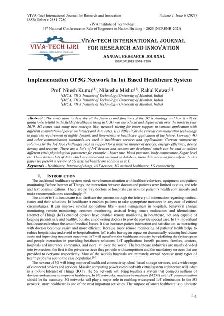 Iot In Healthcare Pptx