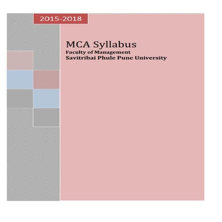 Mca 2015 2018-syllabus_19-april-2016(1) | PDF | Computing | Technology & Computing
