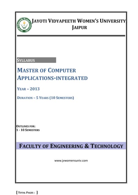 VTU MCA Syllabus.pdf VTU MCA Syllabus.pdf
