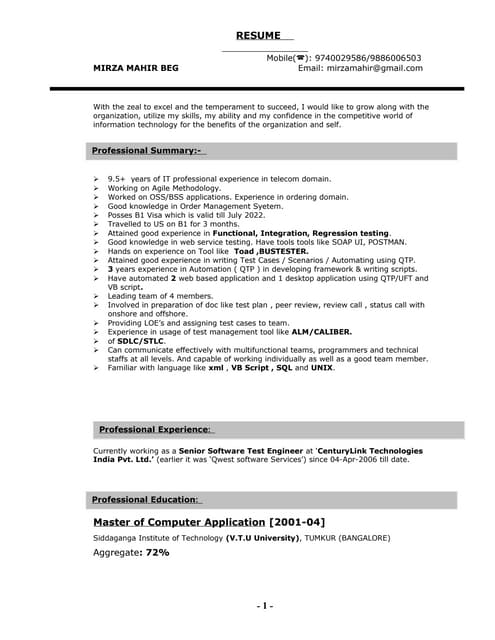 Jagadeesh_Resume | PDF