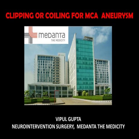 Aneurysm clips /clipology | PPTX