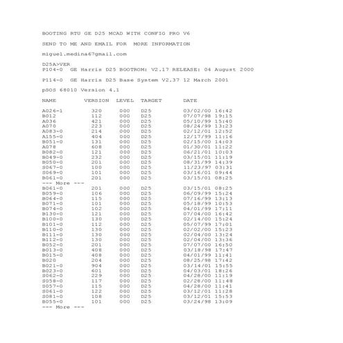 booting a rtu ge d25 mcad | PDF