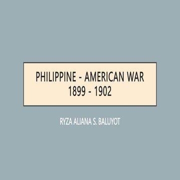 Araling Panlipunan - Philippine American War - Report.pptx