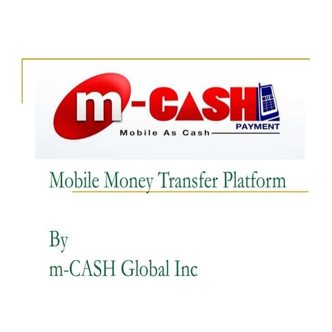 m--CASH Mobile Payment | PPSX | Credit Cards | Personal Debt